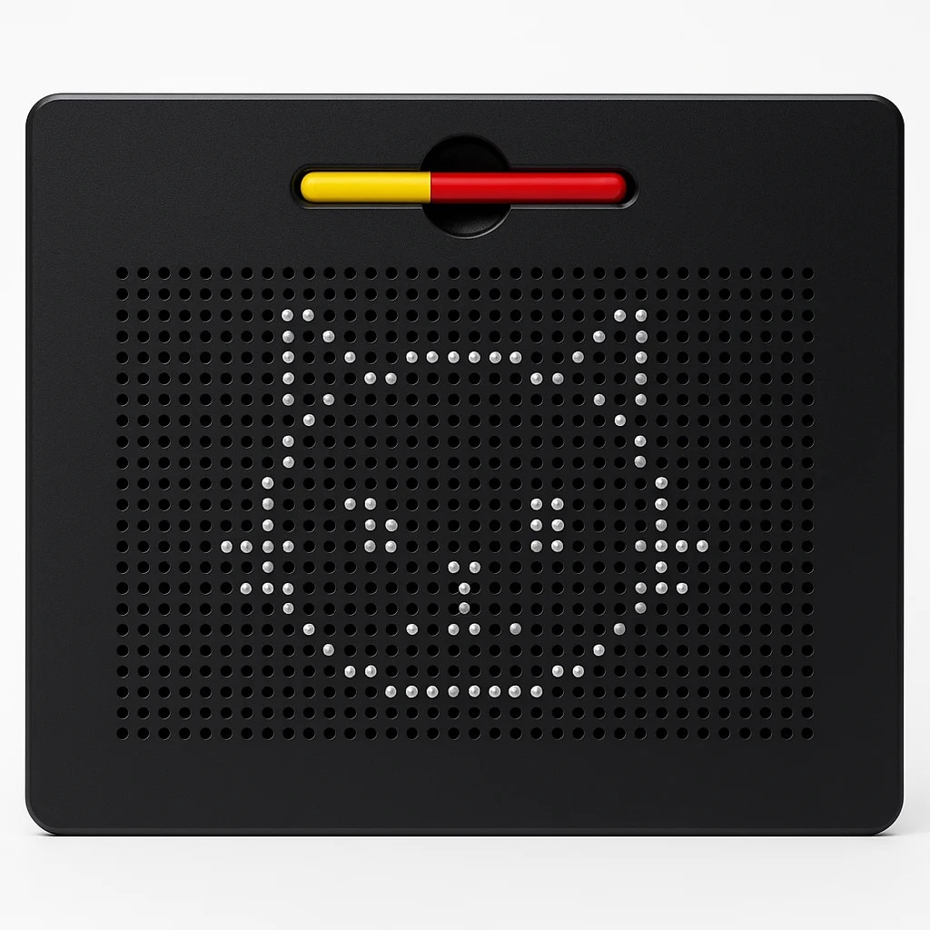 Tabla Magnetica MagPad – Jucarie Educationala, 32x26 cm, 714 bile ...