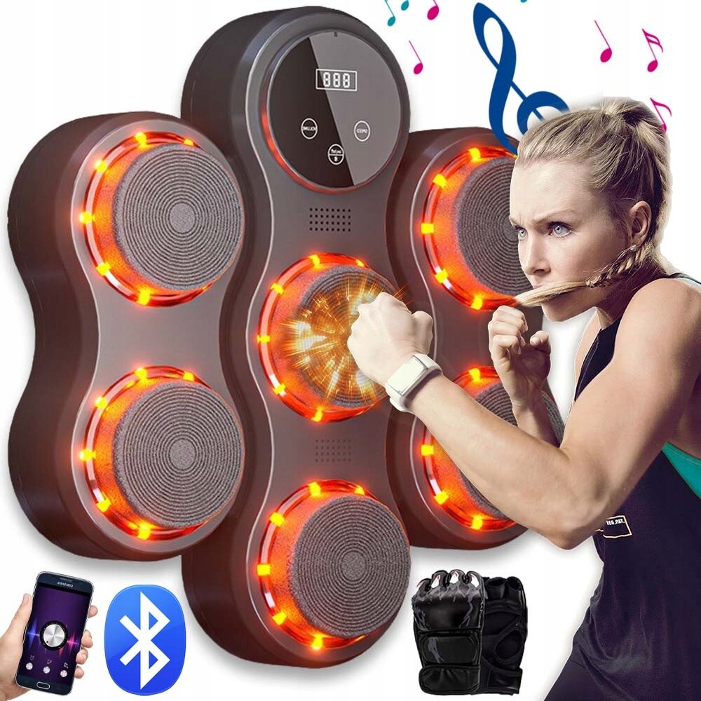 Aparat de Box Muzical Inteligent cu LED, Bluetooth, 9 Viteze, 1200mAh ...