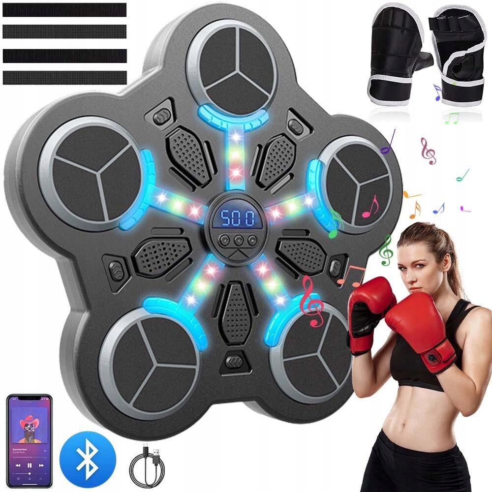 Aparat de Box Muzical cu Bluetooth si Manusi Incluse - eMAG.ro