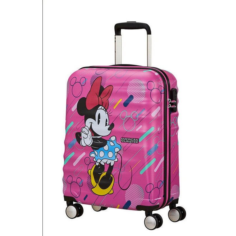 Troler American Tourister Wavebreaker Minnie Future, roz, 56x36x23cm ...