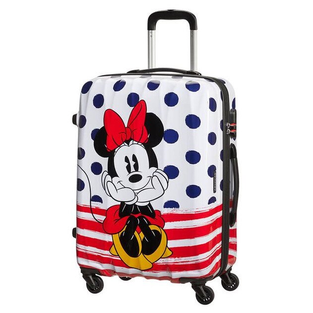 Troler American Tourister Disney Legends Minnie, albastru cu puncte ...