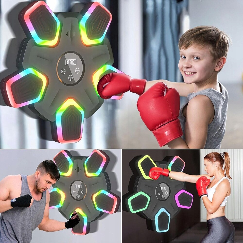 Aparat de Box Muzical LED Bluetooth cu 9 Viteze, USB - eMAG.ro