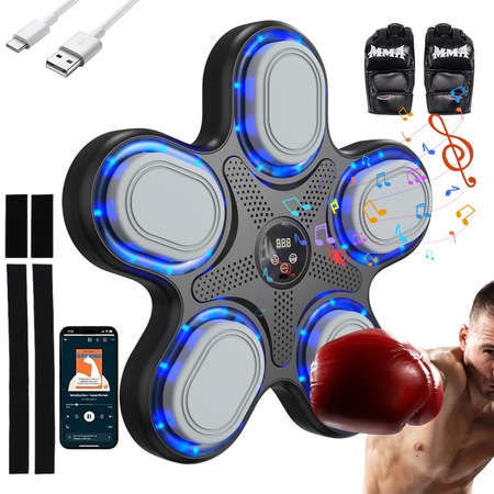 Aparat de Box Muzical LED cu 9 Nivele si Bluetooth - eMAG.ro