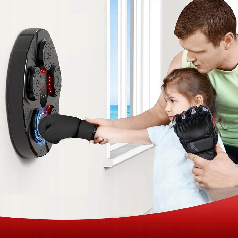 Aparat de Box Electronic cu Muzica Bluetooth si Manusi - eMAG.ro