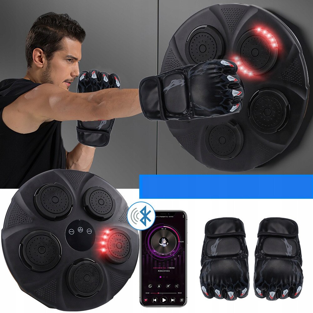 Aparat de Box Electronic cu Muzica Bluetooth si Manusi - eMAG.ro