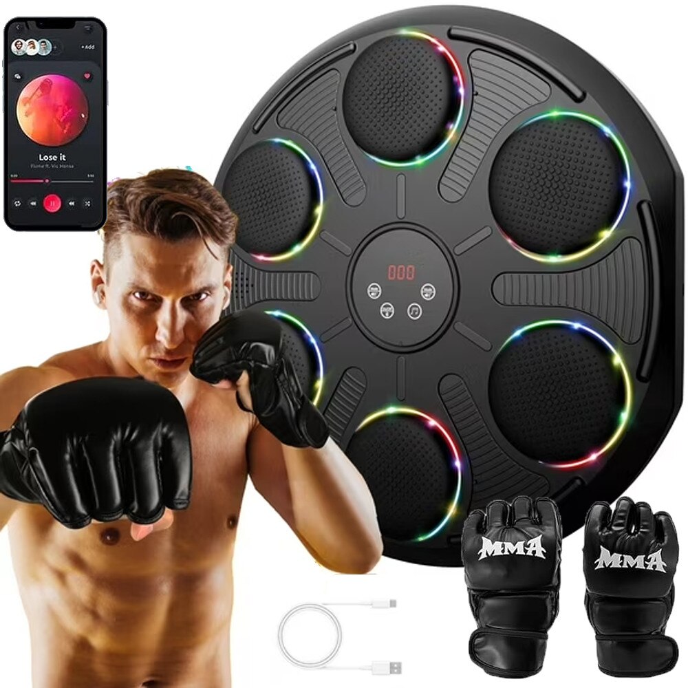 Aparat de Box Muzical cu Bluetooth si Manusi - eMAG.ro
