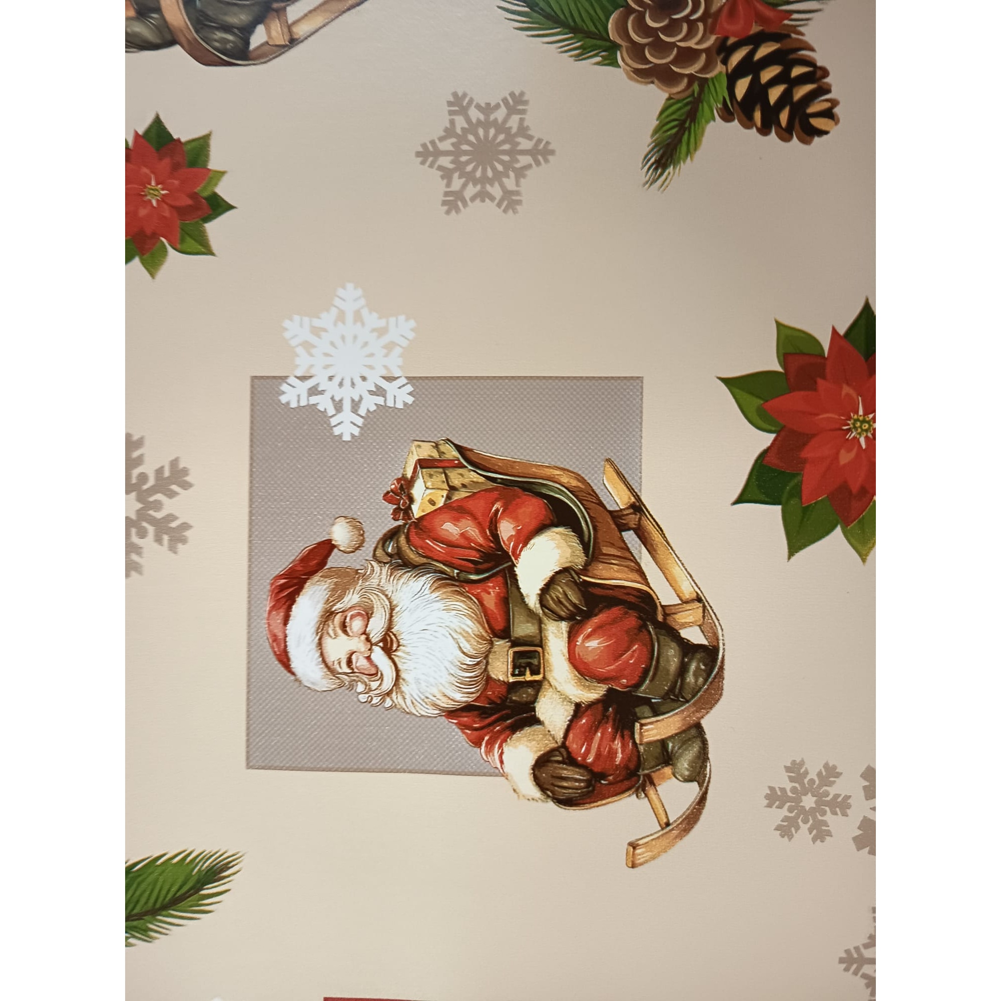 Fata de masa impermeabila 100x140 cm – Musama PVC/Textil cu Mos Craciun ...