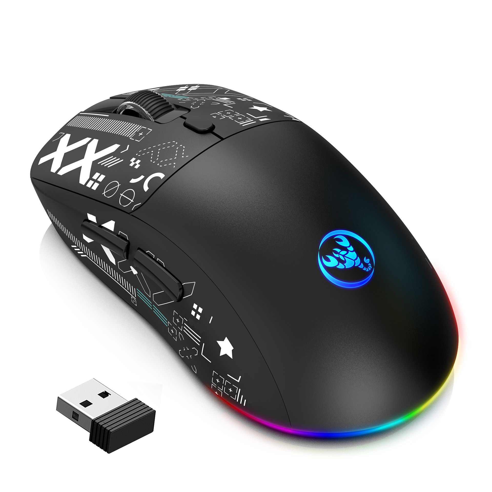 Mouse wireless, RGB, conectivitate Bluetooth, design elegant - eMAG.ro