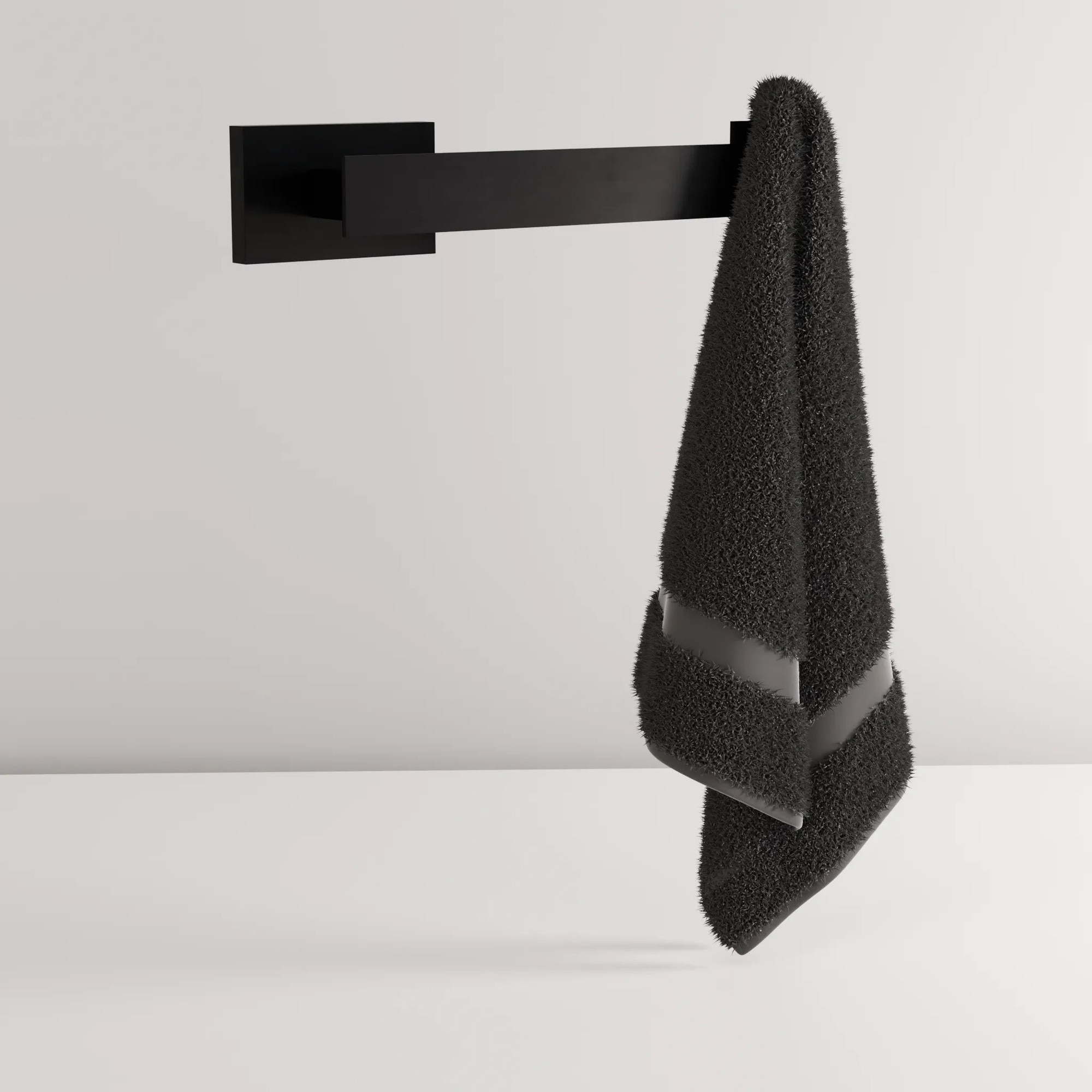 Suport prosoape Rea OSTE 209, negru, 19X6X3, 5CM - eMAG.ro