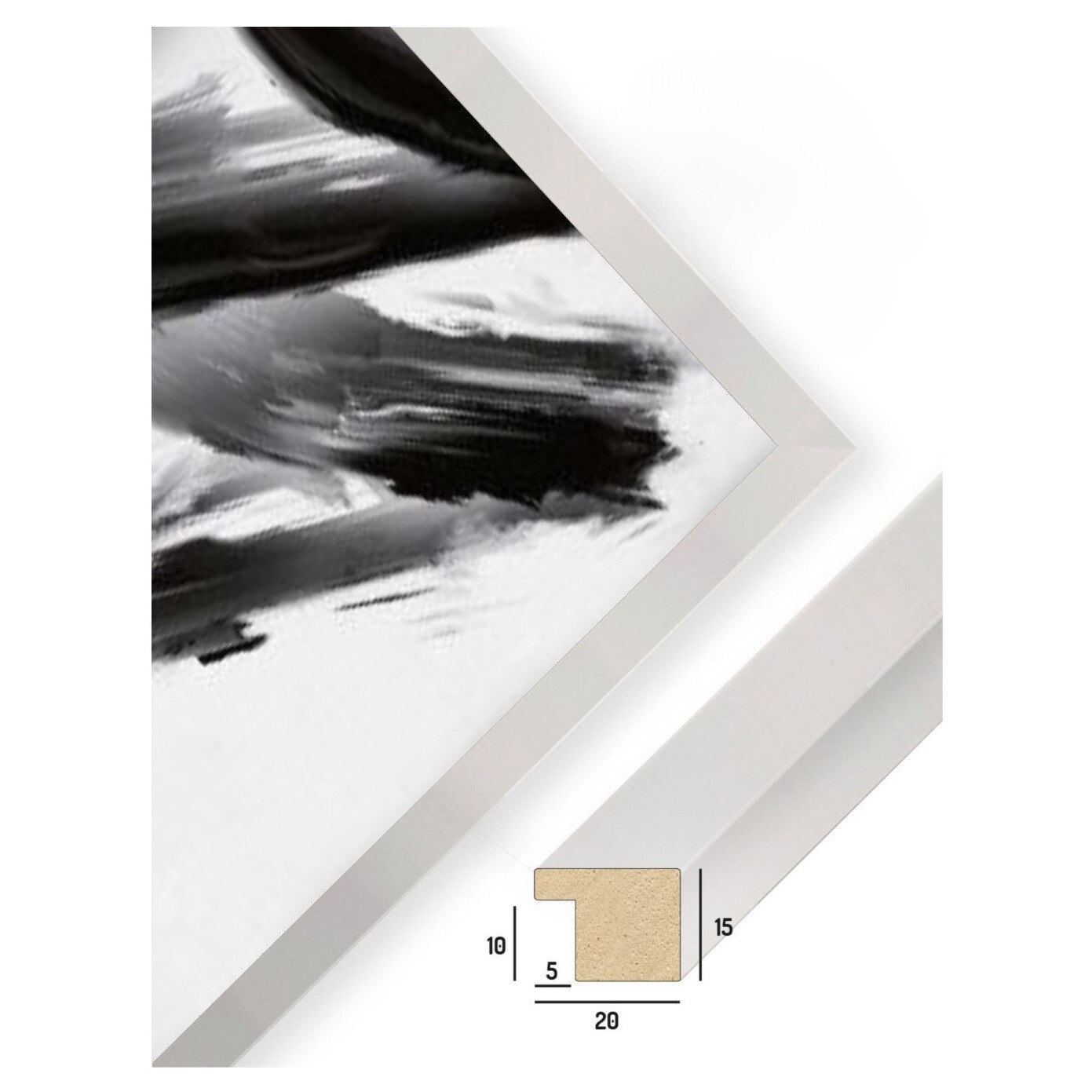 Rama foto clasica FramesFactory, 21x29,7cm, alb, 1 set - eMAG.hu