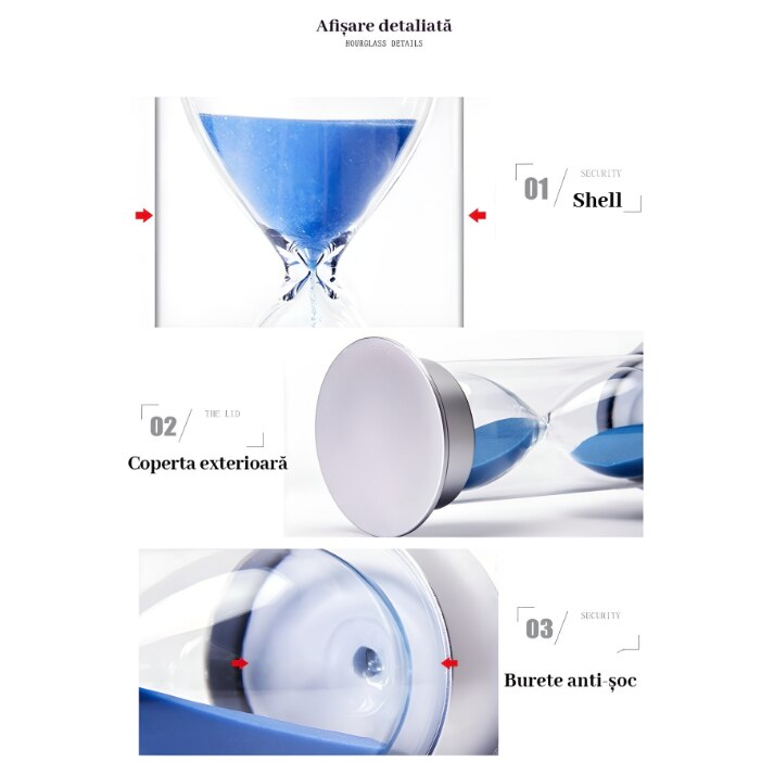 Cronometru tip clepsidra · Design rezistent la cadere pentru copii ...