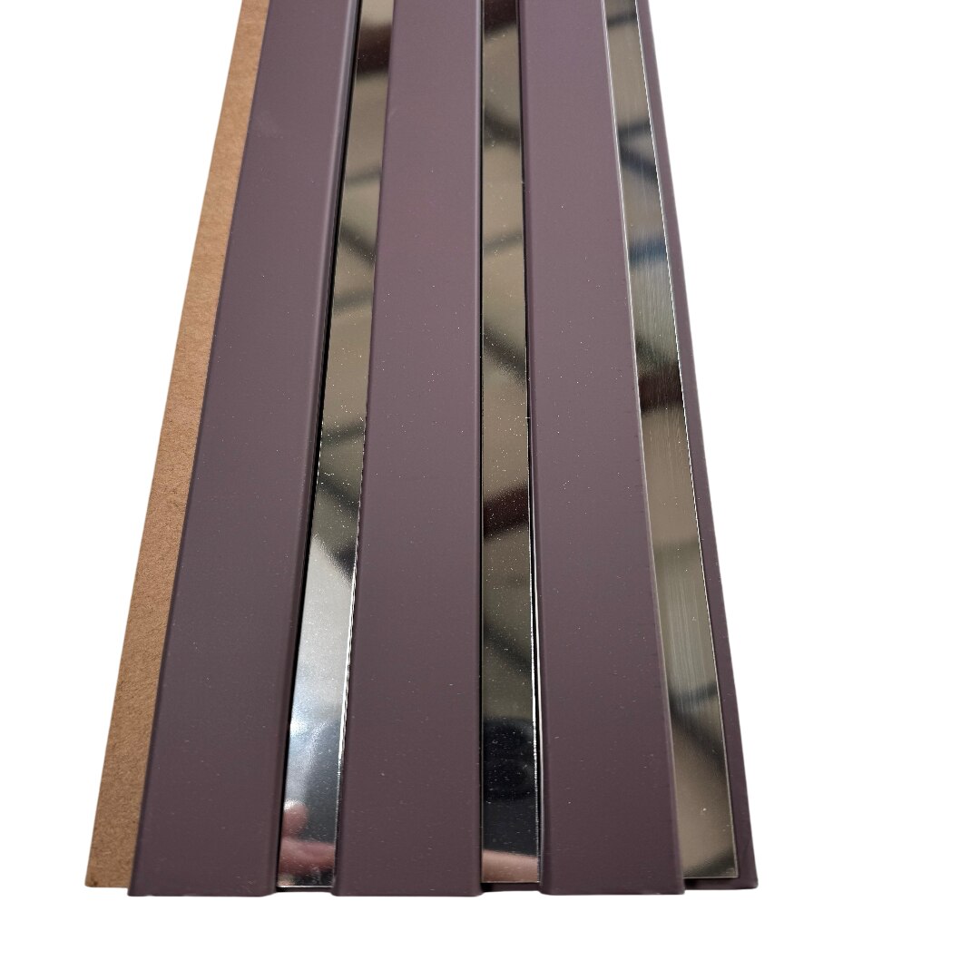 Riflaj Decorativ MDF Burgundy & Silver 280x12, 1x1, 8 cm - eMAG.ro