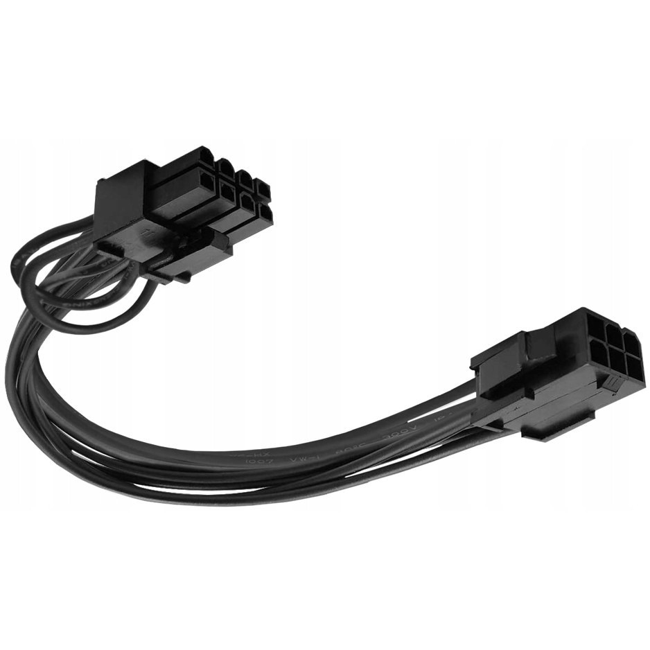 Adaptor Alimentare PCIe 6-pin la 8-pin 6+2, 15 cm - eMAG.ro