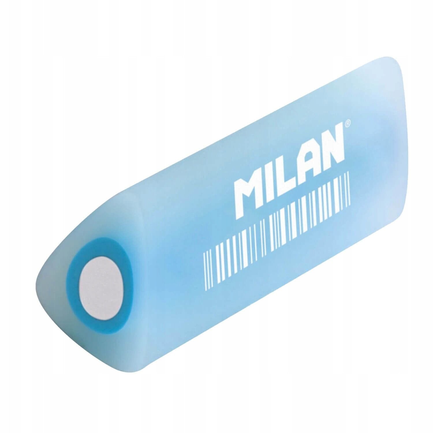 Radiera triunghiulară, Milan, model F30, transparent, albastru, 1 ...