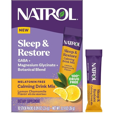 Supliment alimentar Natrol Sleep&Restore, pliculete, cu glicinat de ...