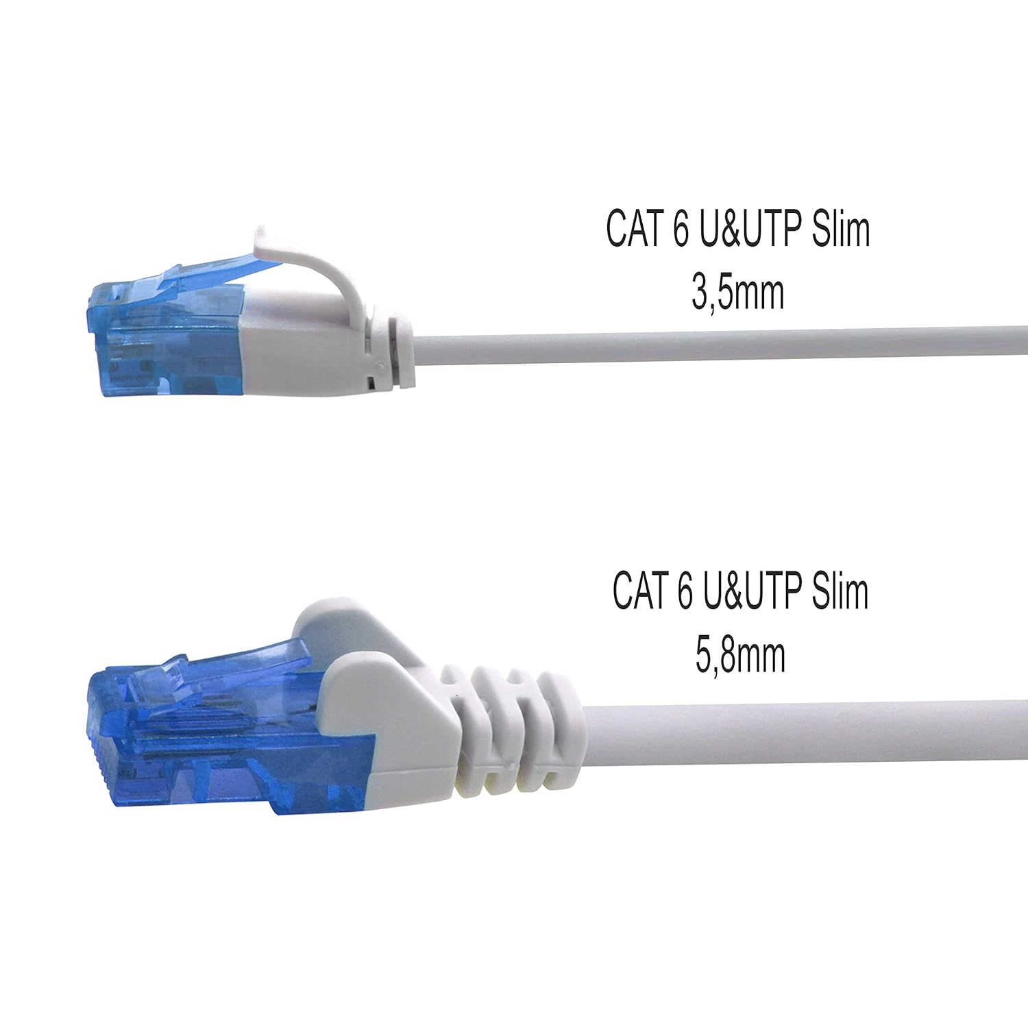 Cablu rețea Cat6 slim, 3m, gri, 1000 Mbit/s, flexibil - eMAG.ro