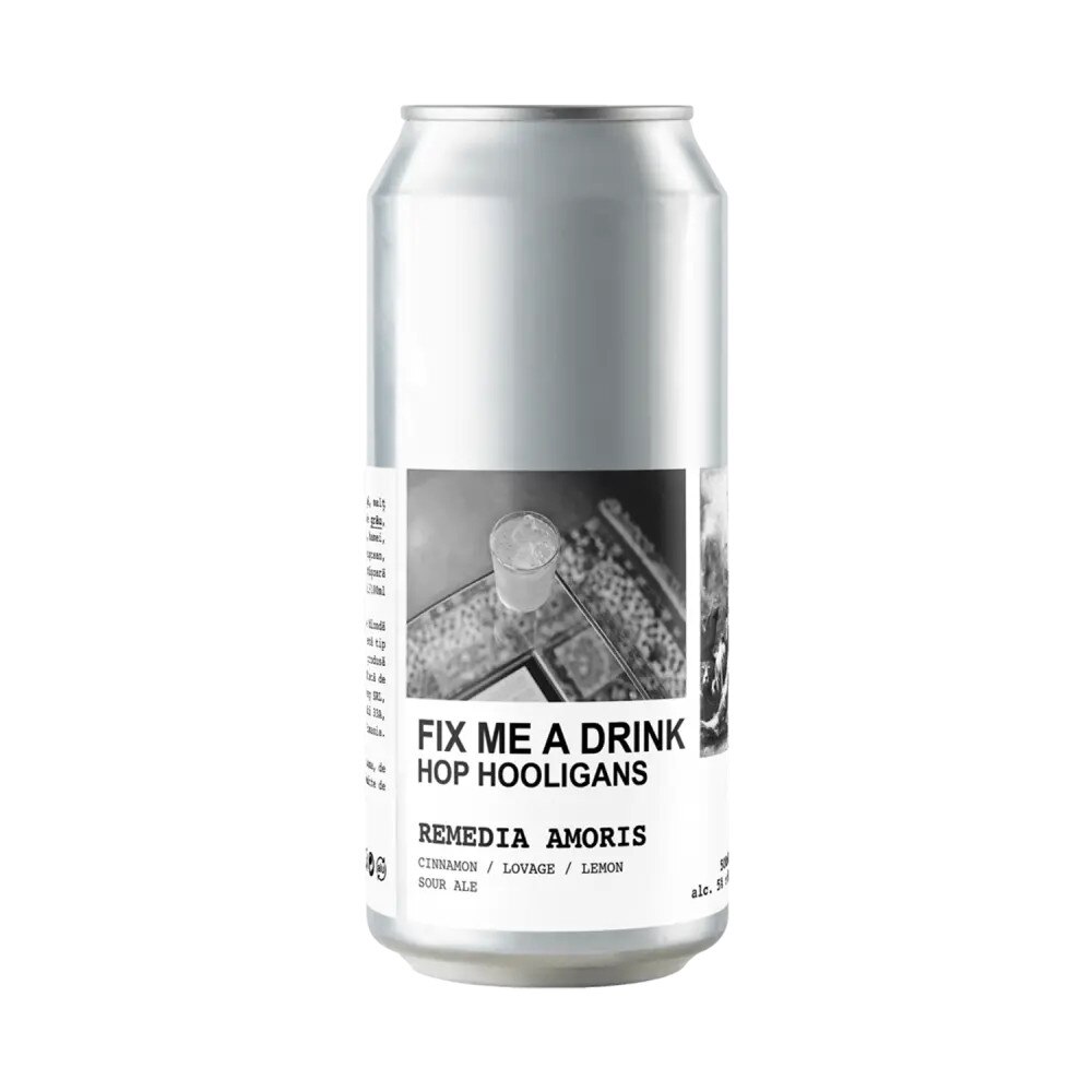 Bere artizanala Hop Hooligans x Fix Me A Drink - Remedia Amoris, IPA, 6 ...