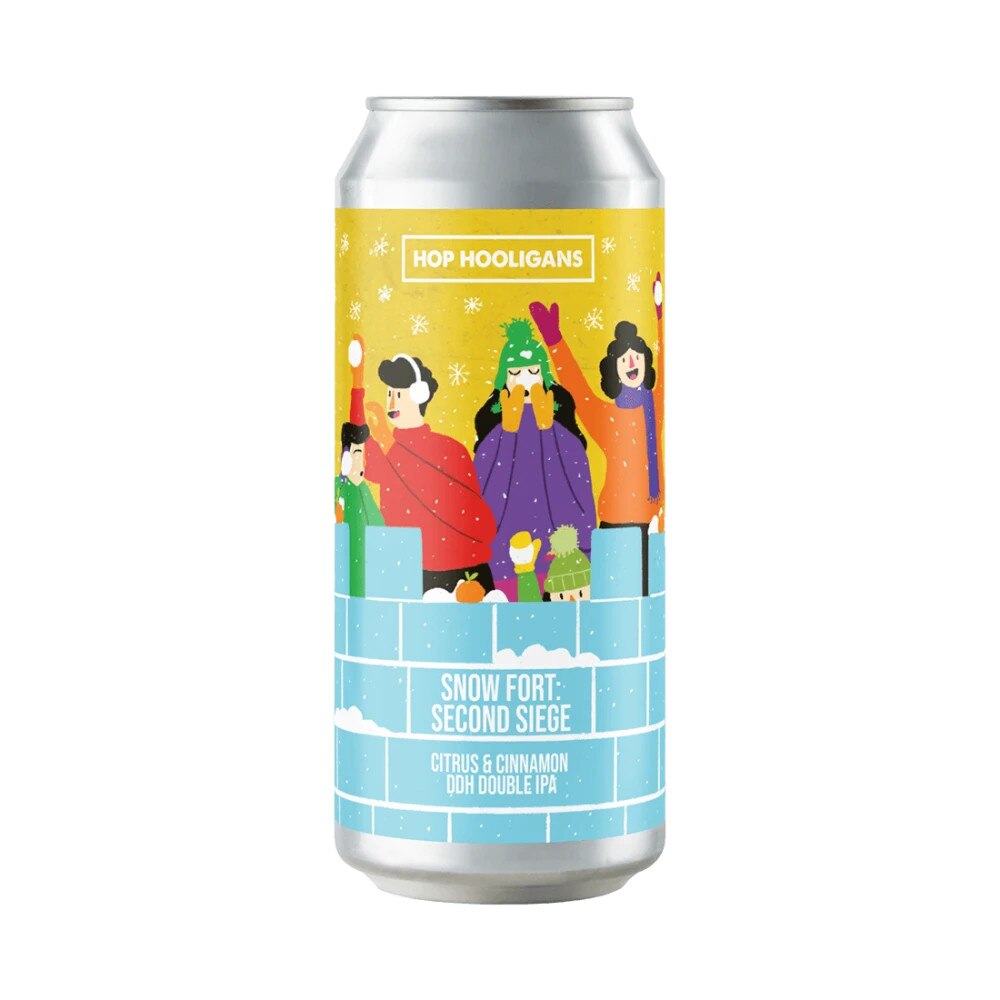 Bere artizanala Hop Hooligans - Snow Fort: Second Siege, IPA, 8.5%, 500 ...