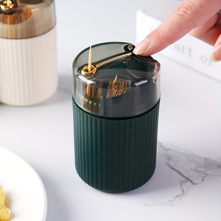 Dispenser de Scobitori Semi-Automat, 8.5x5.5 CM, cu Buton, Premium ...