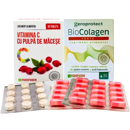 Kit Regenerare Piele si Articulatii "Colagen marin pur + Acid ...