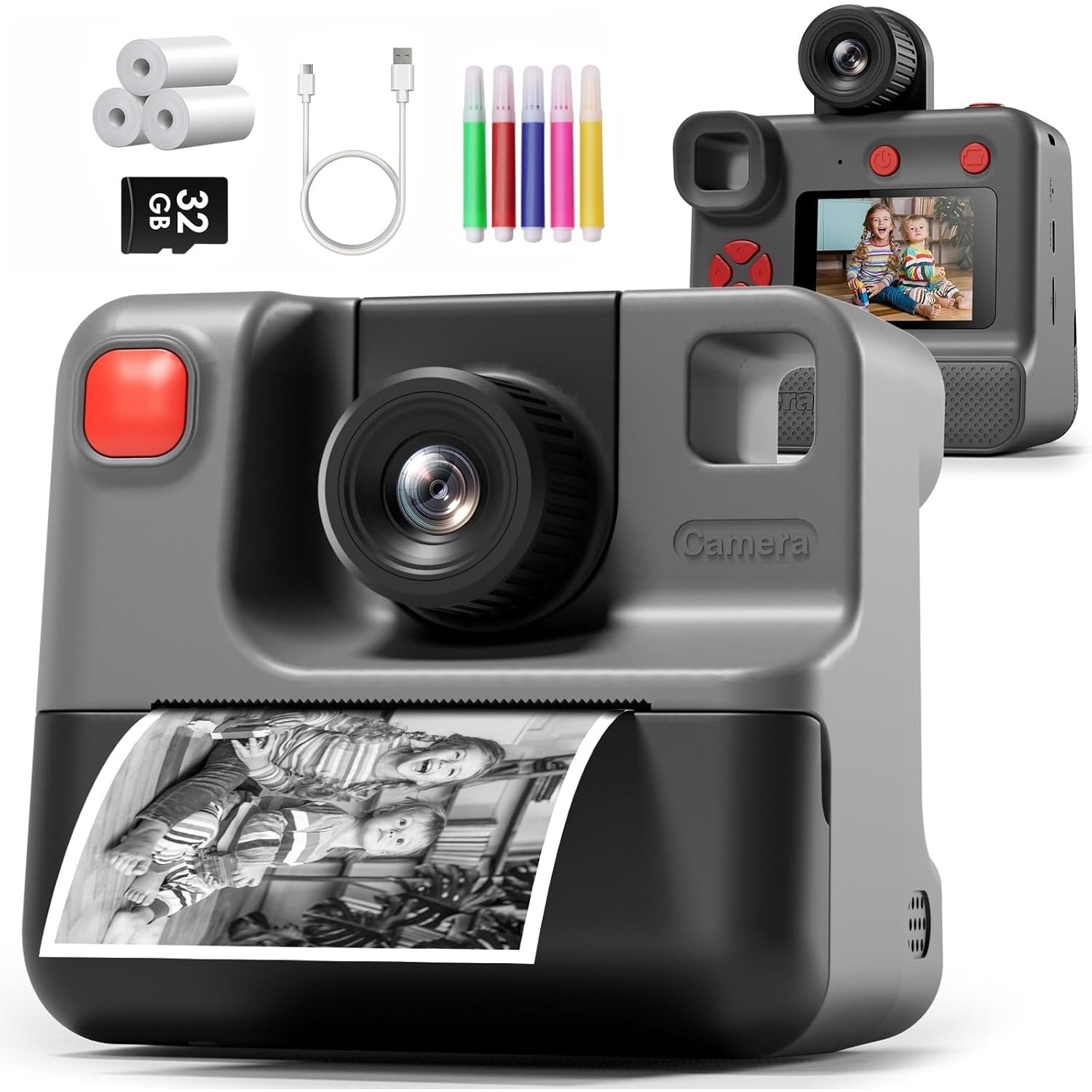 Camera foto instant pentru Copii Oricean, Functii Foto, Video, Printare ...