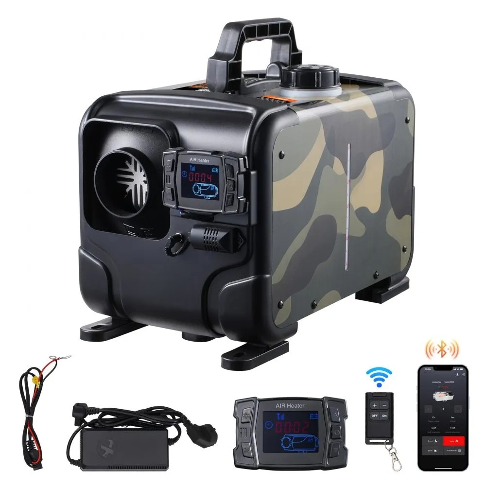 Incalzitor aer diesel All-in-One 12V/24V, 8 kW, portabil orizontal, cu ...