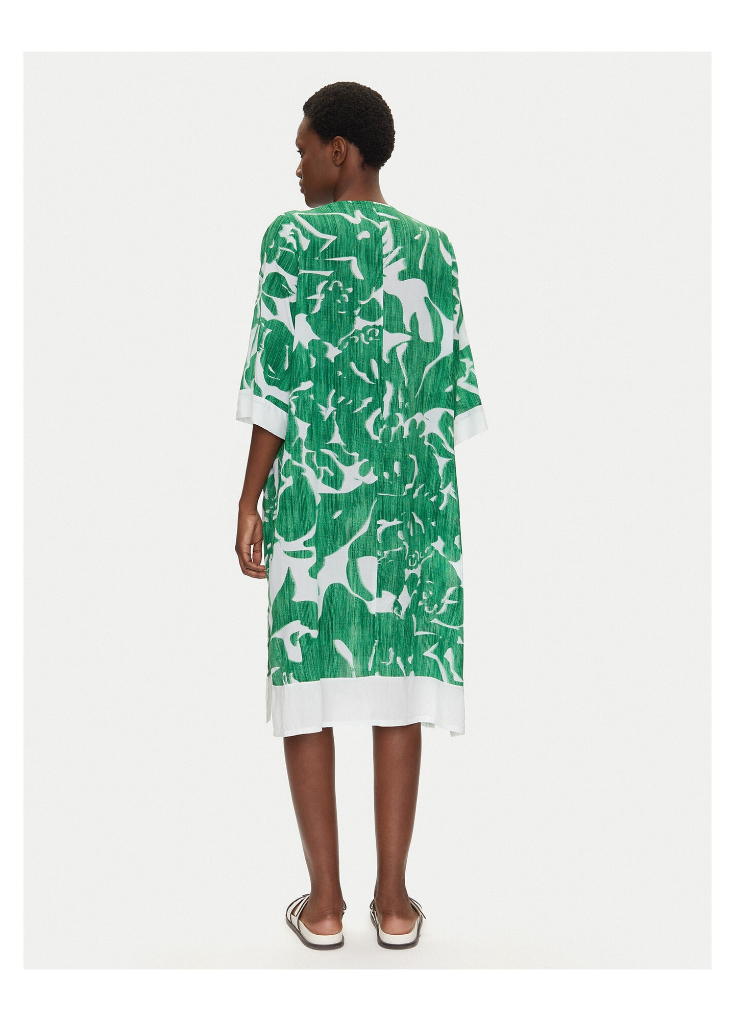 Rochie de plaja Iconique, verde, marimea S - eMAG.ro