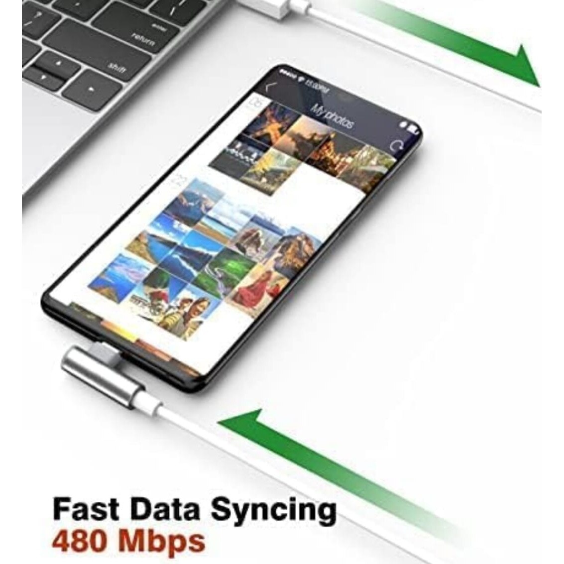 Cablu transfer date si incarcare rapida TurboCharge 120 W, Müller®, 6A ...