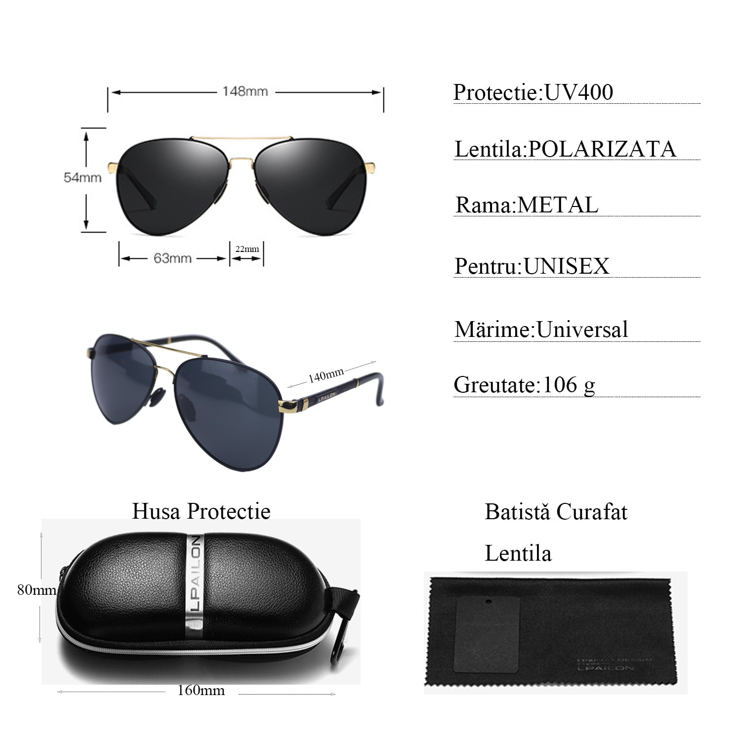 Ochelari de soare polarizati UNISEX, Lentile UV400, categorie 3 ...