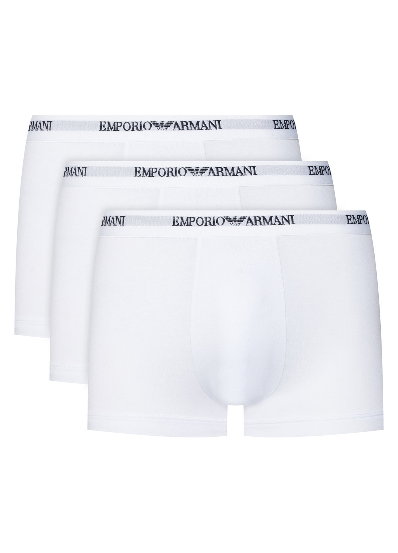 Set boxeri barbati, Emporio Armani Underwear, Alb, 3 perechi - eMAG.ro