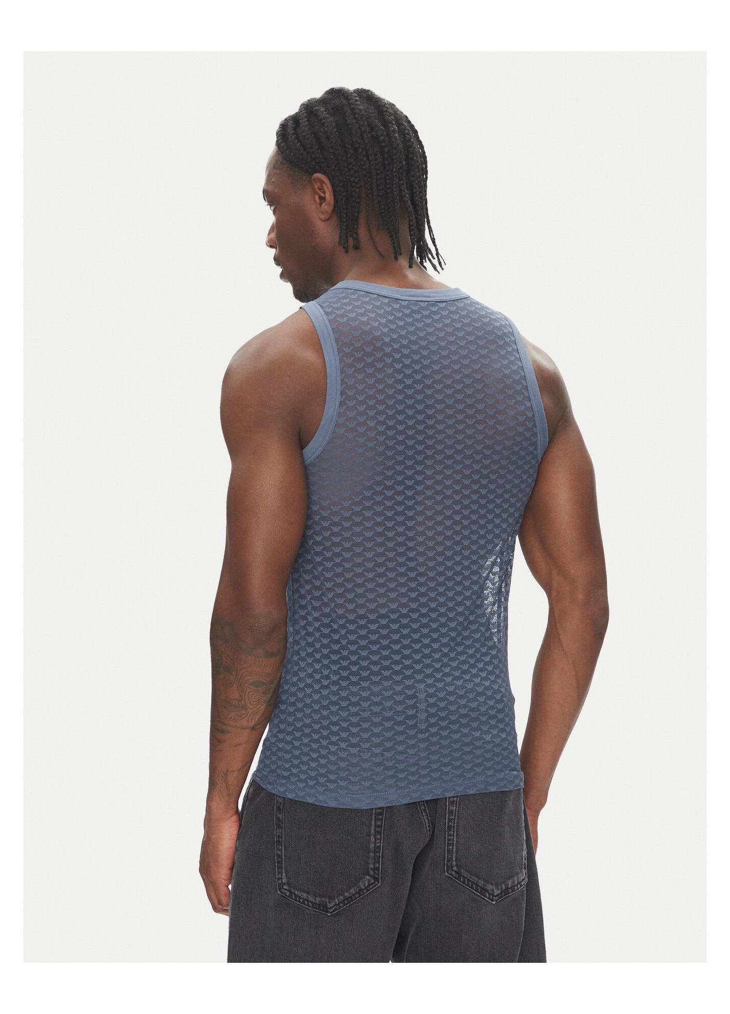 Maiou barbati Emporio Armani Underwear, albastru, 2XL INTL - eMAG.ro