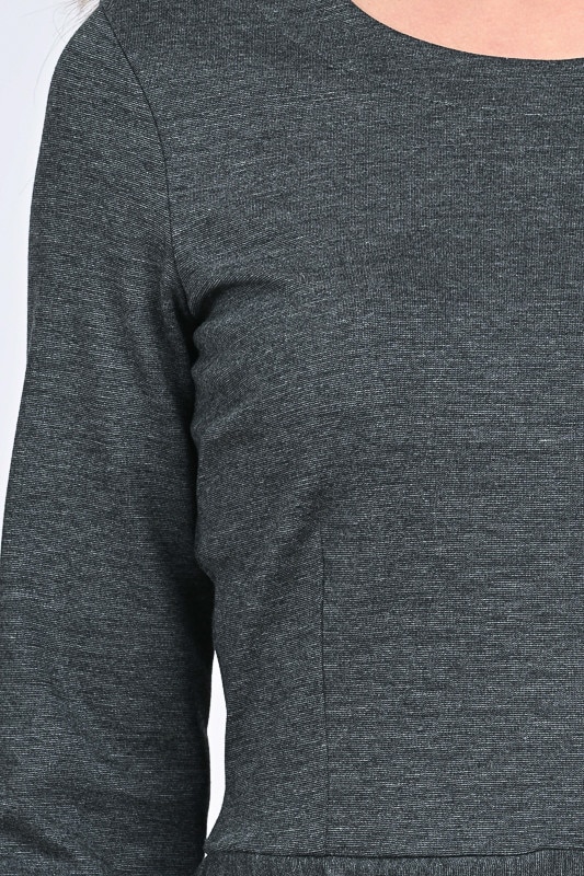 GIORGAL kötött midi ruha redőkkel, szürke ORY 38EU - eMAG.hu