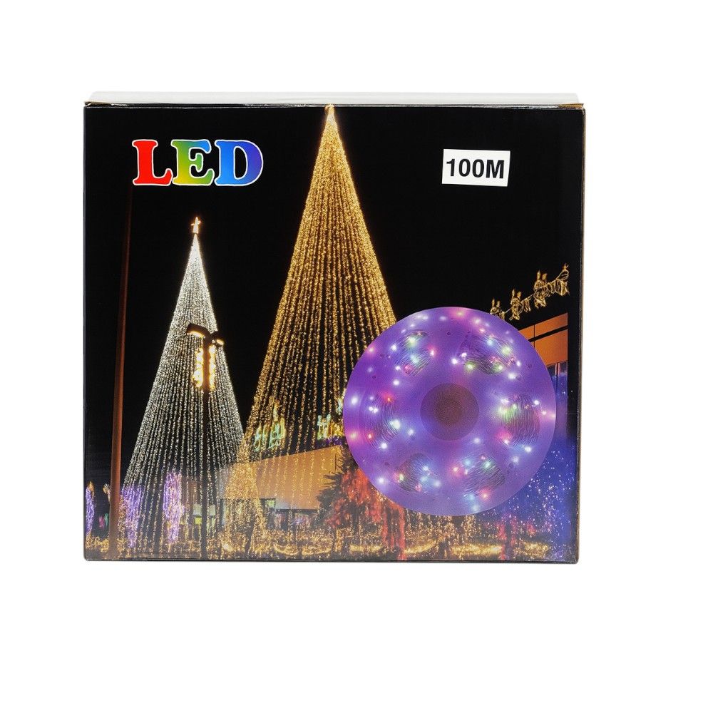Instalatie cu fir transparent, 1000 LED-uri, alimentare la retea ...