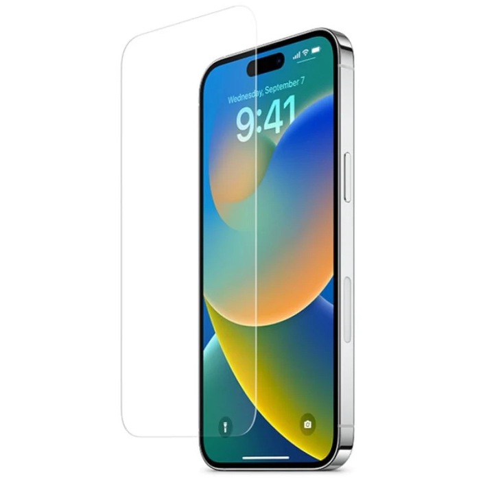 Folie de protectie 0.3 mm din sticla 9H cu margini rotunjite pentru ...