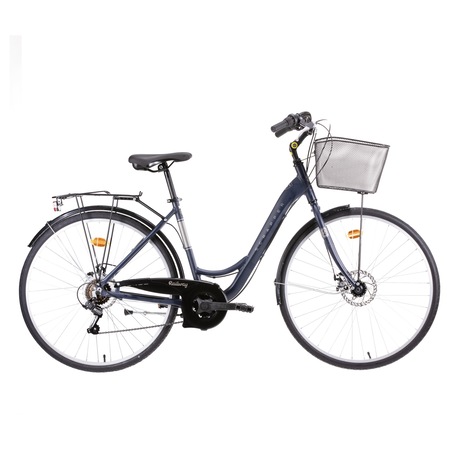Bicicleta femei TRK28 Railway Lady 2.0, Aluminiu H44, 18 viteze, Frane ...