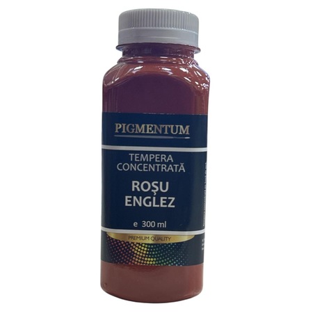 Tempera concentrata profesional 300ml Rosu englez, PIGMENTUM - eMAG.ro