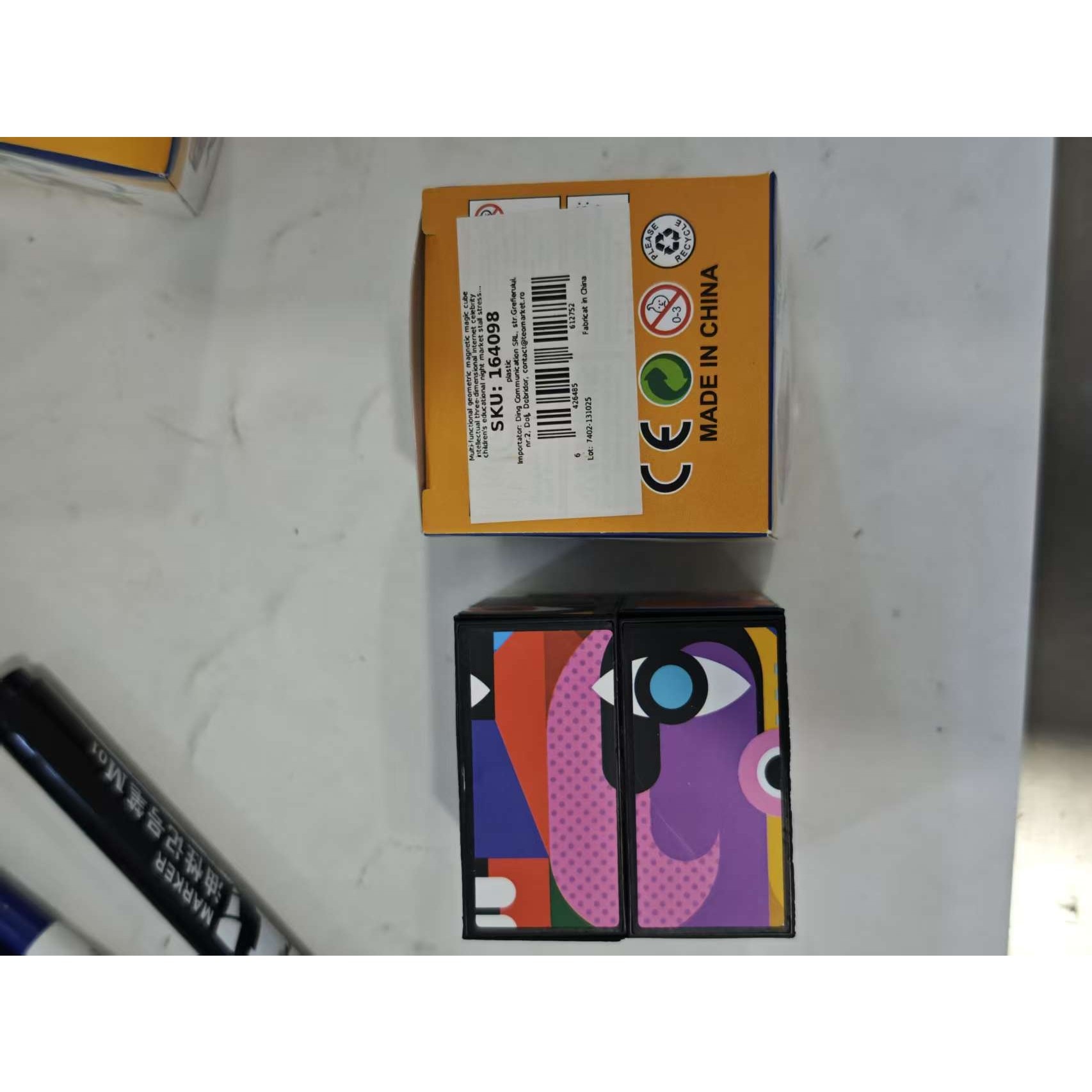 Jucarie Interactiva, Flippy, 3D Cub Rubik, Diferite Forme, Anti-stress ...