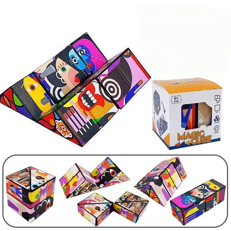 Jucarie Interactiva, Flippy, 3D Cub Rubik, Diferite Forme, Anti-stress ...