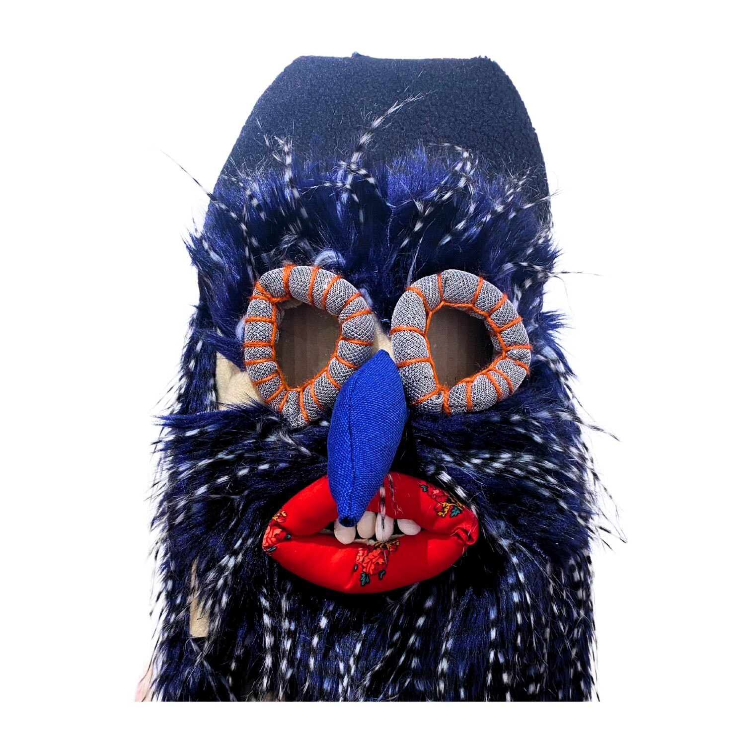 Masca traditionala romaneasca, obicei de iarna folcloric, model mosneag ...