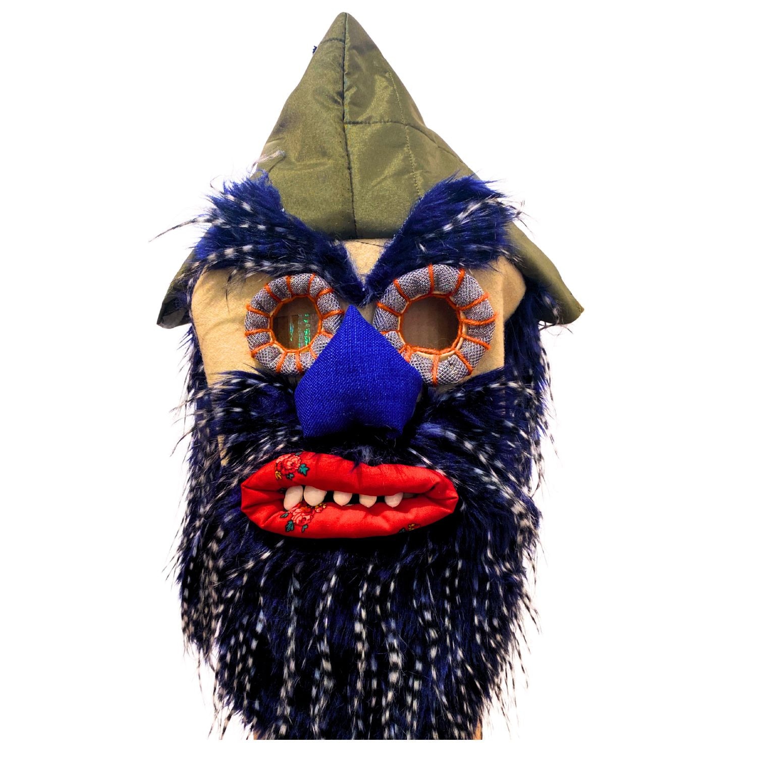 Masca traditionala romaneasca, obicei de iarna folcloric, model soldat ...