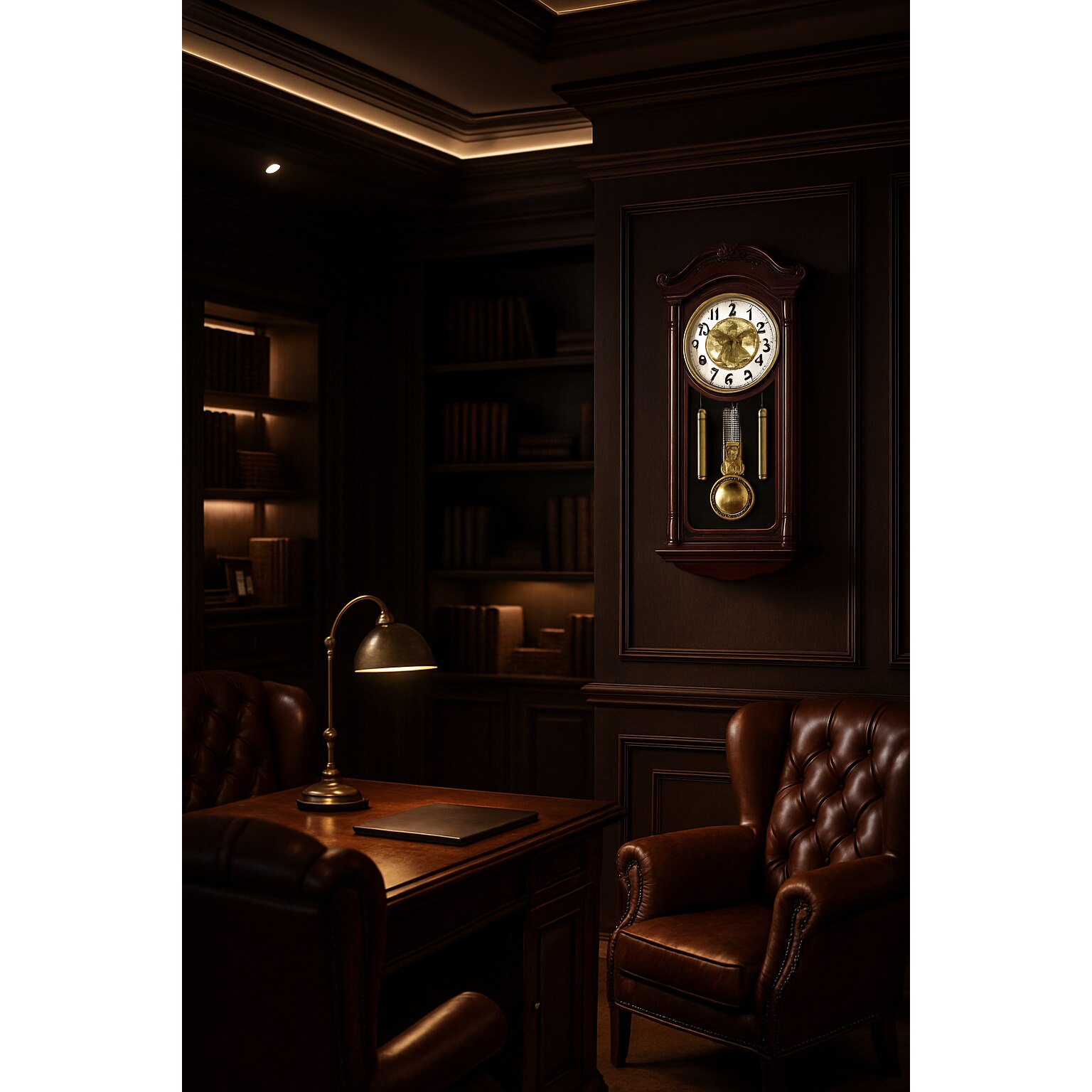 Ceas Pendul Elegant pentru Perete, Stil Retro Clasic, 60x30 cm, Fara ...