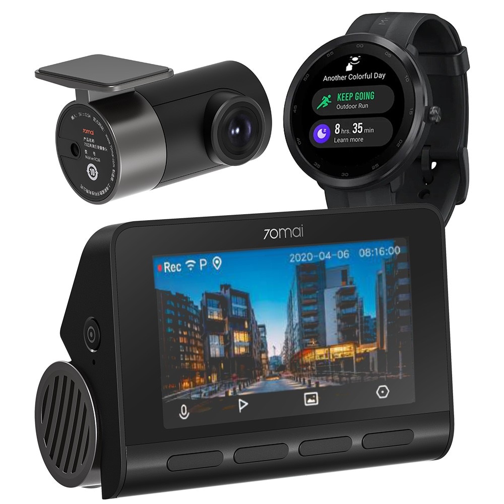 Camera video auto 70mai Dash Cam 4K A800S + Camera Spate 70Mai Rear ...