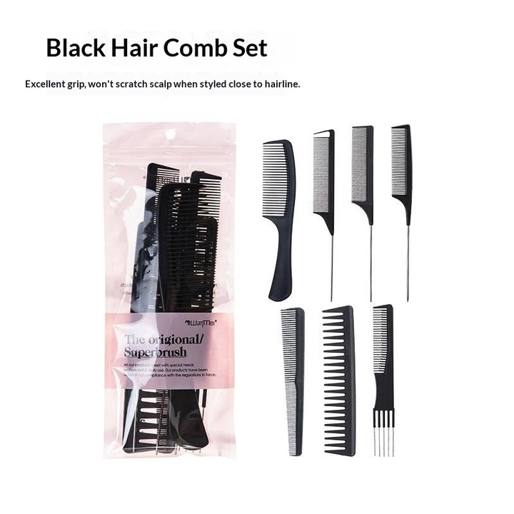 Set de 7 Piepteni Profesionali Nescapate, Design Flexibil, Culoare ...