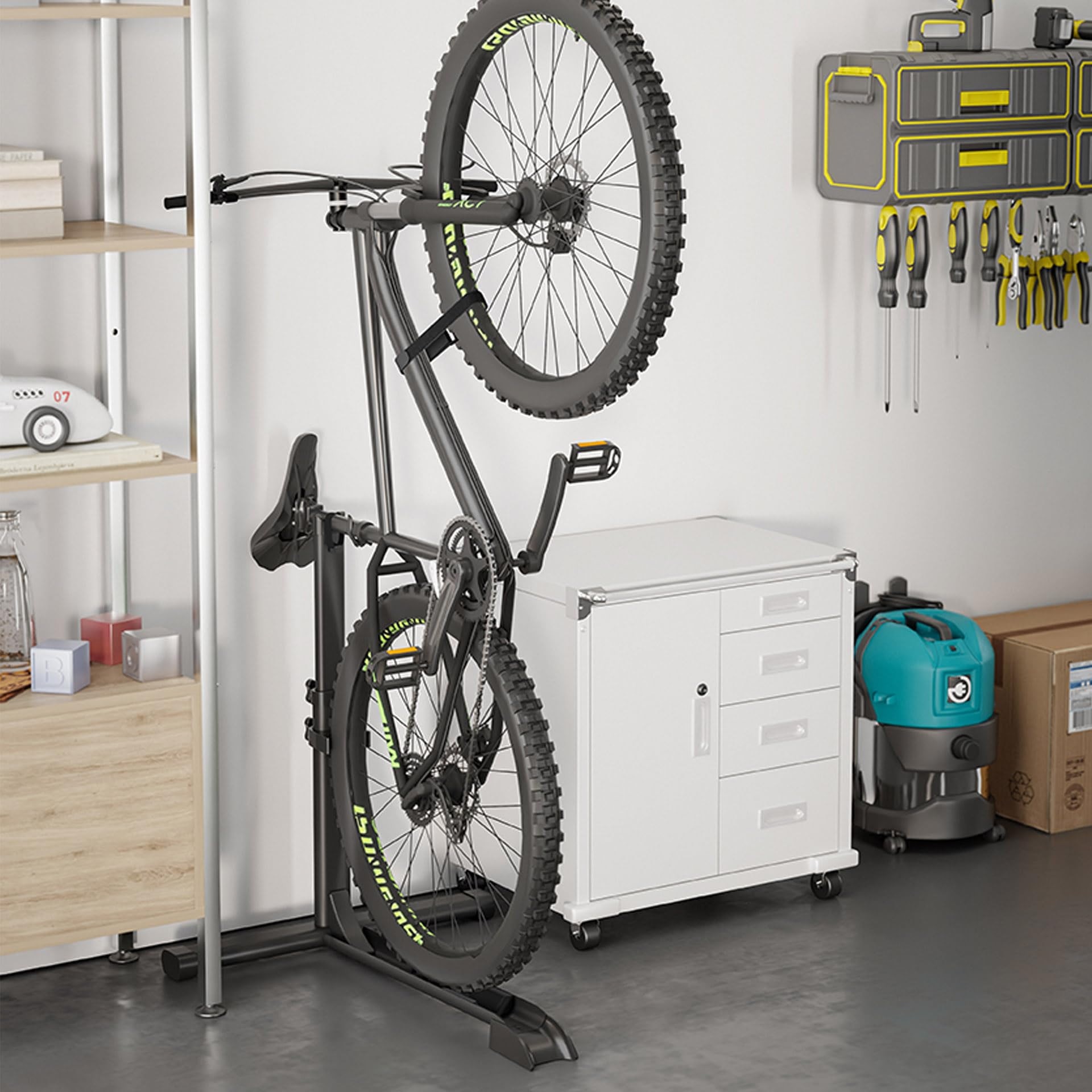 Suport vertical pentru bicicletă Mimoke, stand liber, economisire ...