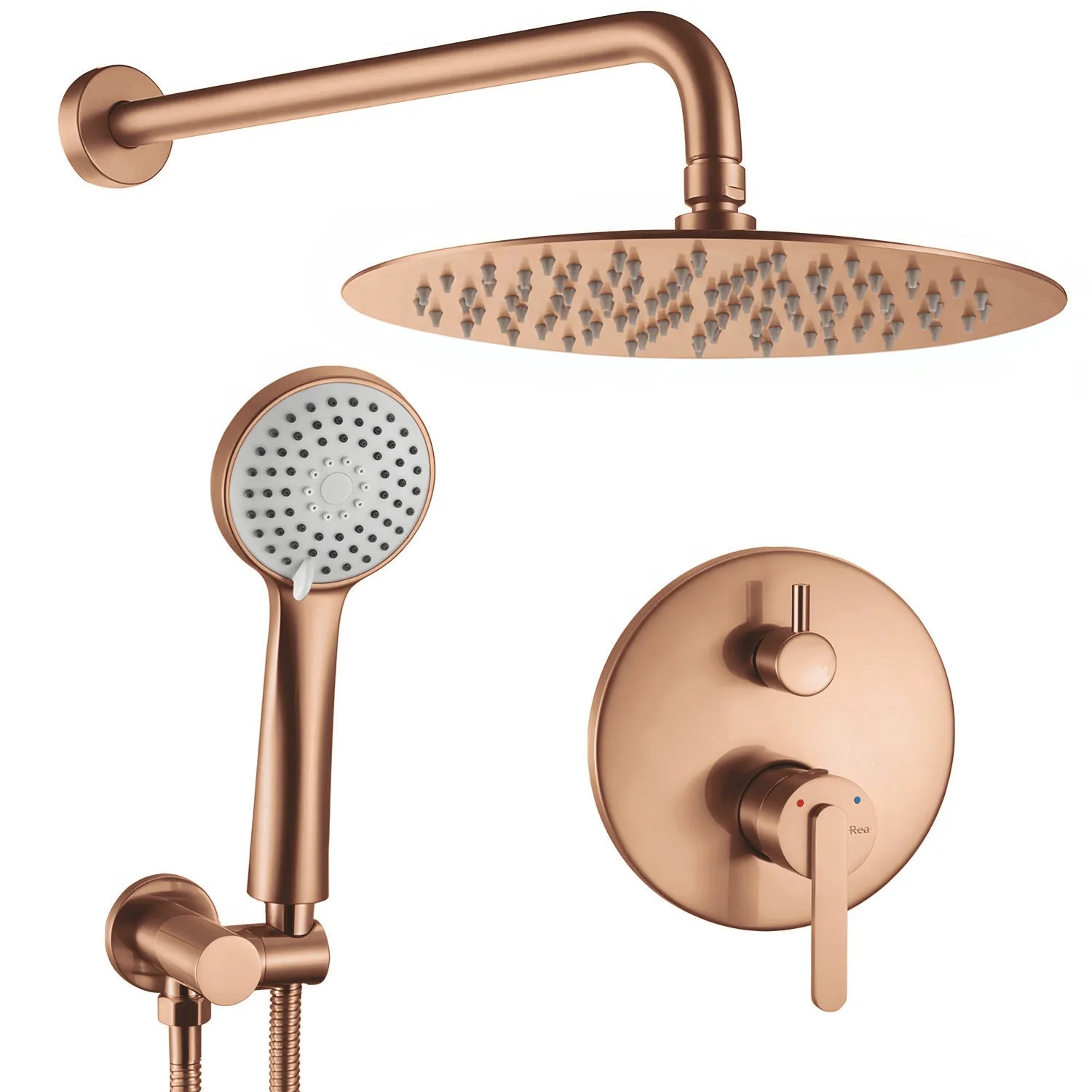 Set de dus incaStrat Rea, JS-1180BRG, cupru periat - eMAG.ro