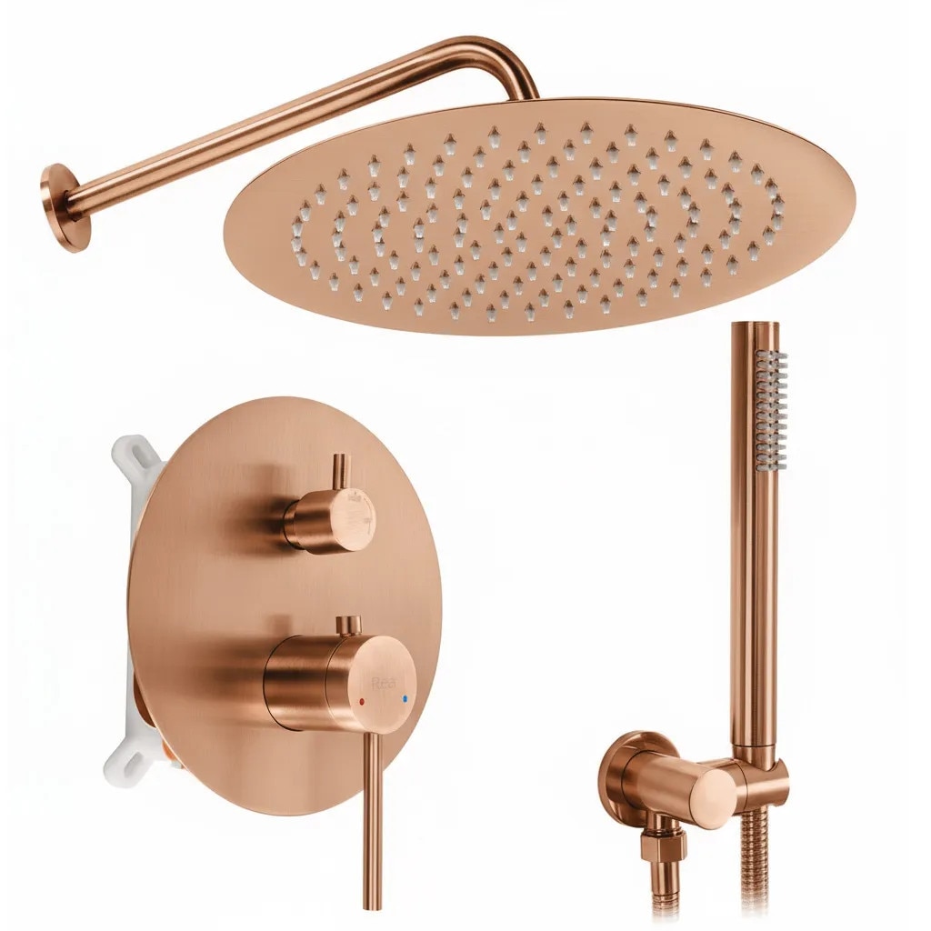 Set de dus incaStrat Rea, JS-7029BRG, cupru periat - eMAG.ro