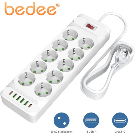 Bloc Mutipriza cu Prelungitor 16-in-1 2500W / Priza Multipla cu ...