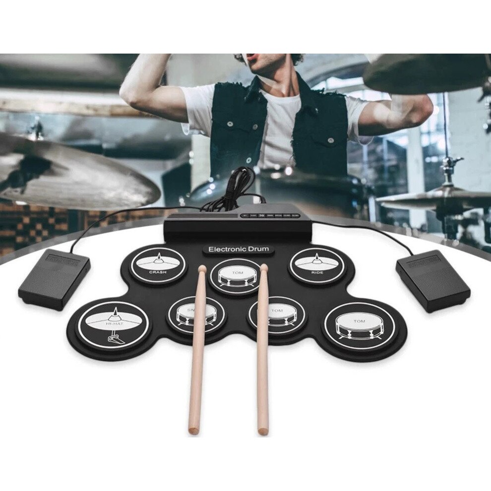 Tama electronica pliabila, 7 paduri, USB, neagra - eMAG.ro