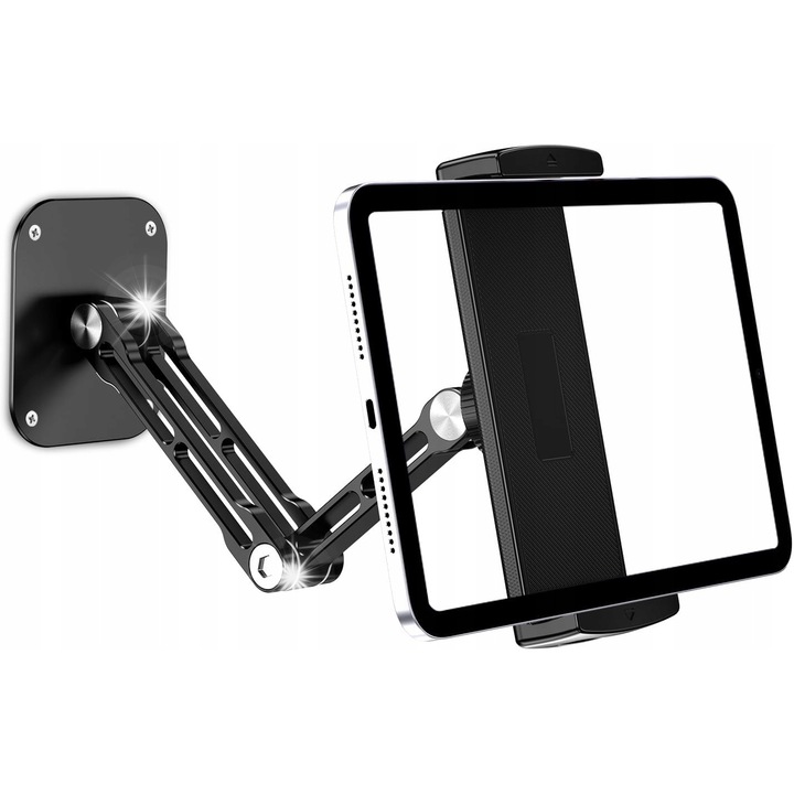 Suport de perete pentru tableta, reglabil, stabil, negru, dimensiuni ...