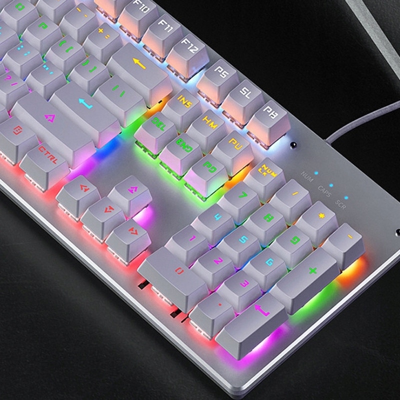 Tastatura mecanica gaming RGB, iluminare multicolor, 358x137x37mm - eMAG.ro